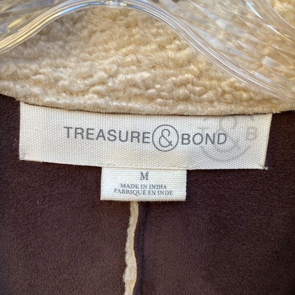 Treasure & Bond | Jackets & Coats | Treasure And Bond Faux Suede Sherpa ...